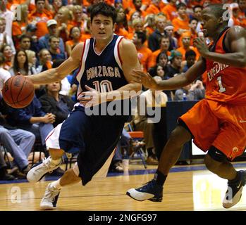 Gonzaga guard Blake Stepp drives up court against Hofstra on Nov. 22 ...
