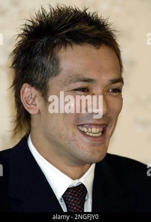 TOKYO, Japan - Hideki Matsui (L) and Kazuo Matsui at the award ceremony ...
