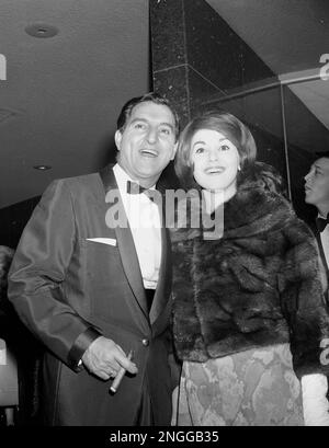 Danny Thomas and daughter Marlo Thomas at a party in Beverly Hills ...