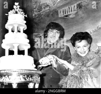 This is a 1969 photo of singer actress Judy Garland and actor Mickey ...