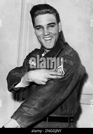 Sergeant Elvis Presley, Rock & Roll Singer, After Receiving His Final ...