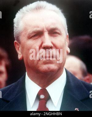 Edward Gierek, Polish communist party chief, speaking. (AP-Photo/stf ...