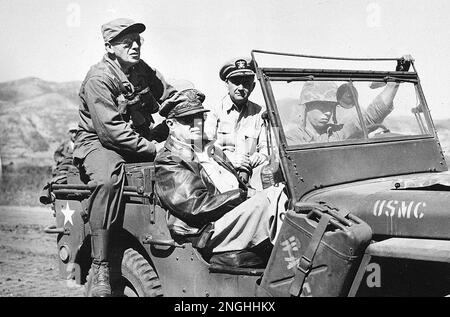 U.S. Army Maj. Gen. Douglas Sims, right, commanding general of the 1st ...
