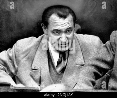 Hermann Goering at Nuremberg Trial, Nuremberg, Germany, 1946 File ...