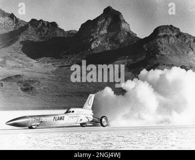 The Rocket powered car Blue Flame from the Sinsheim Museum in Germany ...