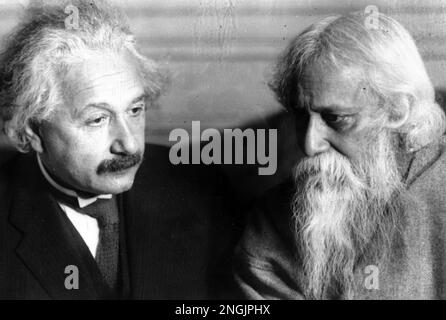 Albert Einstein and Rabindranath Tagore - 1930 Stock Photo - Alamy