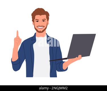 man using laptop avatar character Stock Vector Image & Art - Alamy