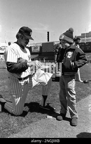 Pitcher Jim "Catfish" Hunter of the New York Yankees is pictured at ...
