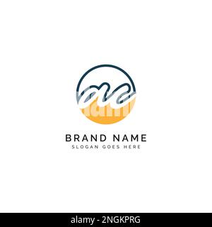 A, C, AC Initial letter handwritten and signature vector image logo ...