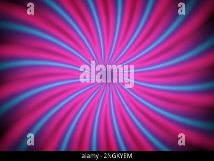 Pink rays of light in radial arrangement. Sunshine beams theme ...