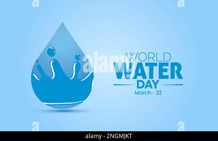 Importance of fresh water for save life save earth concept banner ...