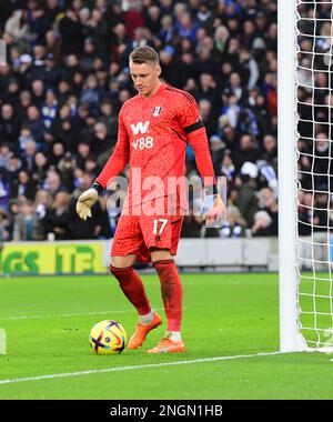 Bernd Leno of Fulham during the Fulham v Brighton & Hove Albion Premier ...
