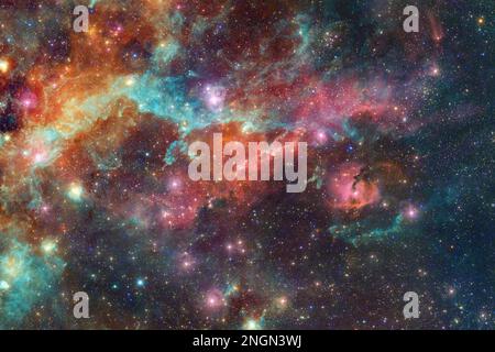 Deep space. Awesome science fiction render. Elements of this image furnished by NASA Stock Photo ...