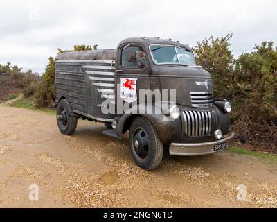 Vintage Chevrolet COE cab over engine truck converted using a horse box ...
