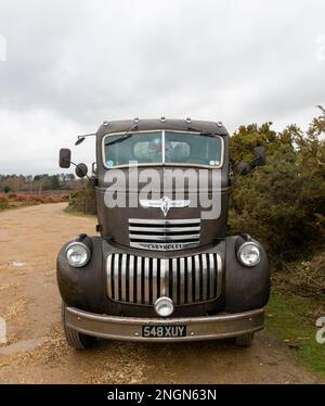 1946 Chevrolet COE (cab over engine) truck Stock Photo - Alamy