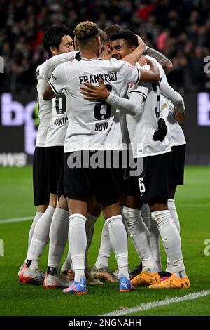 18 February 2023, Hesse, Frankfurt/M.: Soccer: Bundesliga, Eintracht ...