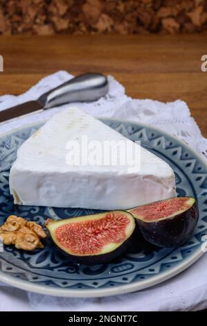 Cheese collection, French brie de Meaux cheese from Seine-et-Marne ...