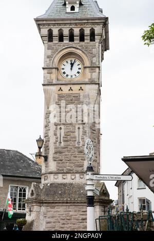 Haye-on-Wye Clock Tower Stock Photo - Alamy