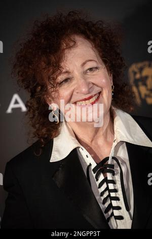 Nancy Goldin poses for photographers upon arrival for the BAFTA ...