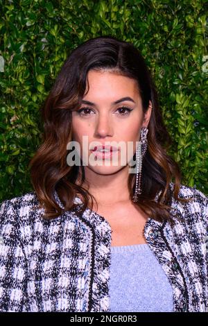 Gala Gordon arriving for the Charles Finch and Chanel pre-Bafta party ...