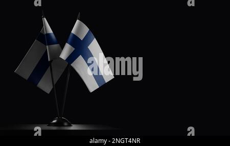 Small national flags of the Finland on a white background Stock Photo ...