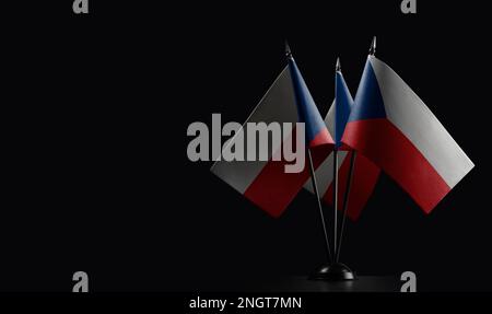 Small national flags of the Czechia on a white background Stock Photo ...