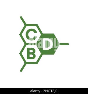 CBD Logo, icon or symbol for cbd oil label template, marijuana, hemp ...