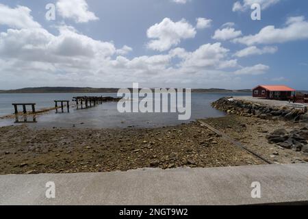 old jetty in Stanley - The Falkland Islands Stock Photo - Alamy