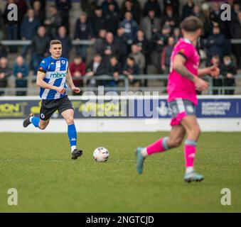 Chester, Cheshire, England 18th February 2023. Chester captain Declan ...