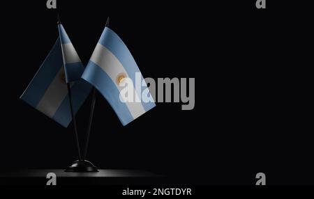 Small national flags of the Argentina on a white background Stock Photo ...