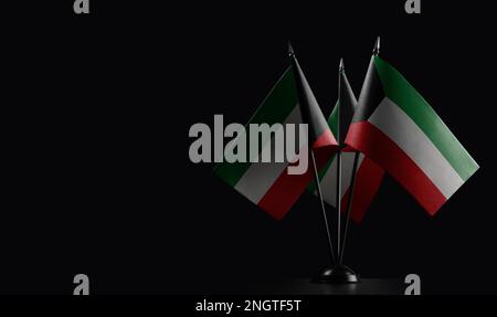 Small national flags of the Kuwait on a white background Stock Photo ...