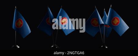 Small national flags of the ASEAN on a white background Stock Photo - Alamy