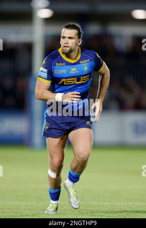 Tom Lineham #5 of Wakefield Trinity during pre match warm up in, on 2 ...