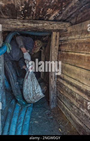 Illegal gold mining in Java, Indonesia Stock Photo - Alamy