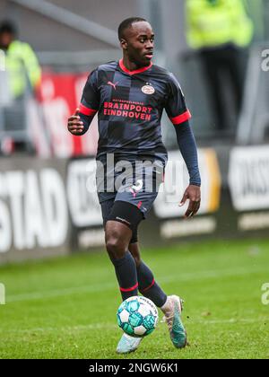 UTRECHT - Jordan Teze of PSV Eindhoven and Joey Veerman of PSV ...