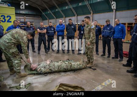 SGT Walter Michener and CPL William Lowry, Medics of the 546th Medical ...
