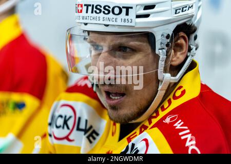 February 19, 2023, Kloten, stimo arena, NL: EHC Kloten - EHC Biel ...