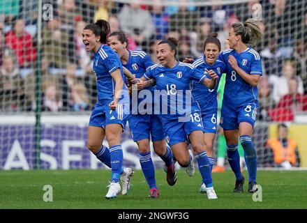 Sofia Cantore of Italy celebrates during UEFA Women's EURO 2025 ...