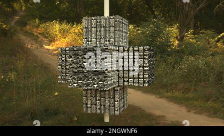 A display of Tiki Art transformed into real life physical object Stock ...