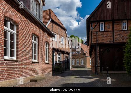 Historic town centre, Legden, Muensterland, North Rhine-Westphalia ...