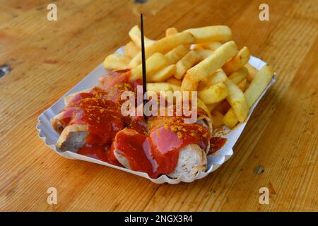 Currywurst with fries, Konnopke's Imbiss, Schoenhauser Allee ...