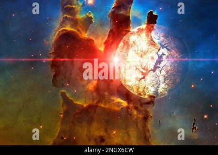 Awesome of endless cosmos. Science fiction wallpaper. Elements of this ...