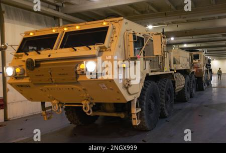 The Army Prepositioned Stock-3 operations continue as military vehicles ...