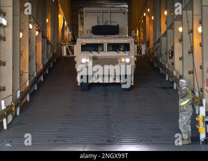 The Army Prepositioned Stock-3 operations continue as military vehicles ...