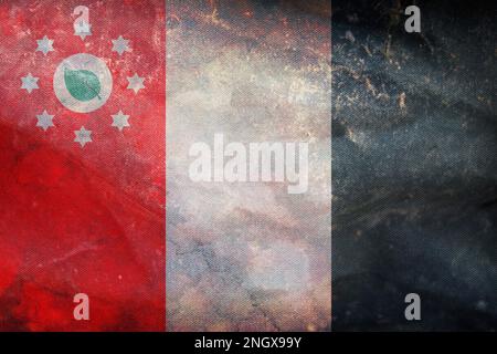 flag of Indigenous Australian peoples Meriam people at sky background ...