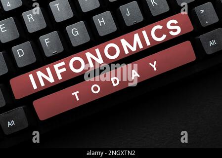Inspiration showing sign Infonomics. Conceptual photo visual image used ...