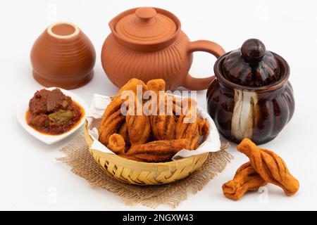 Namkeen Karela Mathri Also Called Matthi, Mathiya, Mathi, Farsi Poori ...