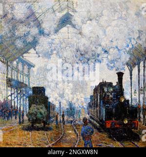 Claude Monet, Arrival of the Normandy Train, Gare Saint-Lazare ...
