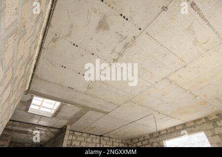 Construction of an individual residential building, monolithic ...