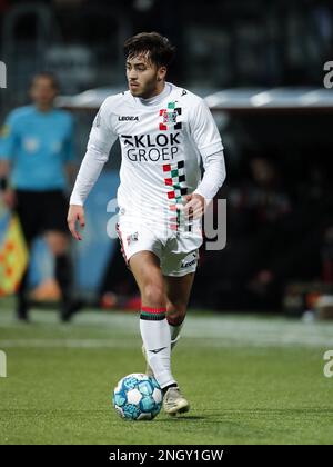 ROTTERDAM - (l-r) Souffian El Karouani of NEC Nijmegen, Javairo Dilrosun of Feyenoord during the ...